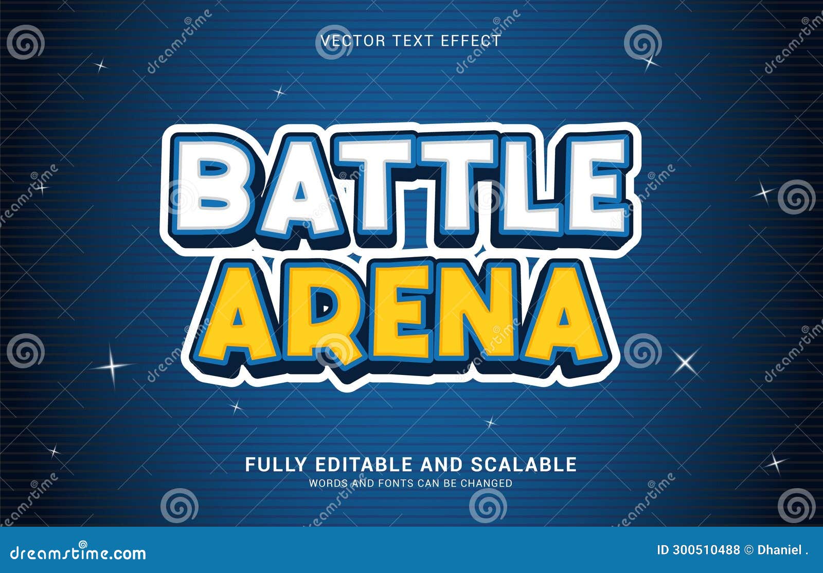 Editable Text Effect, Battle Arena Style Stock Illustration - Illustration of modern, logo ...