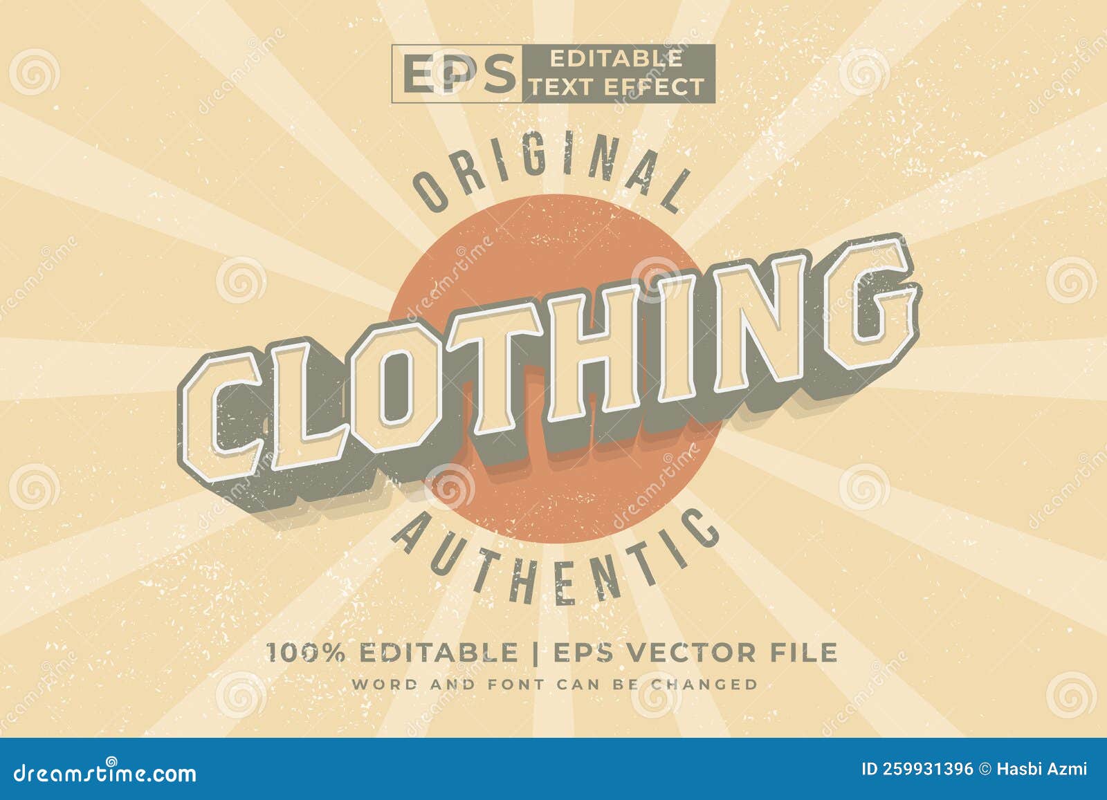 Editable Text Effect Clothing Badge 3d Vintage Style Premium Vector ...