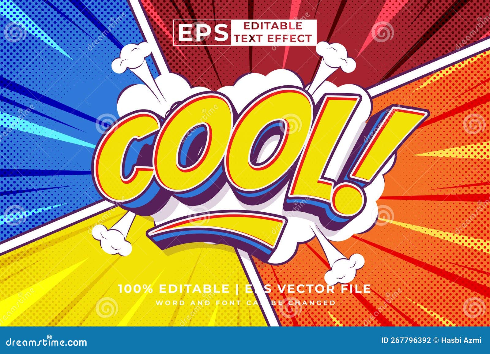 Editable Text Effect - Cool Comic 3d Cartoon Template Style Premium ...
