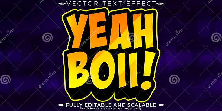 Editable Text Effect, Editable Emote Icon and Trendy Customizable Font ...