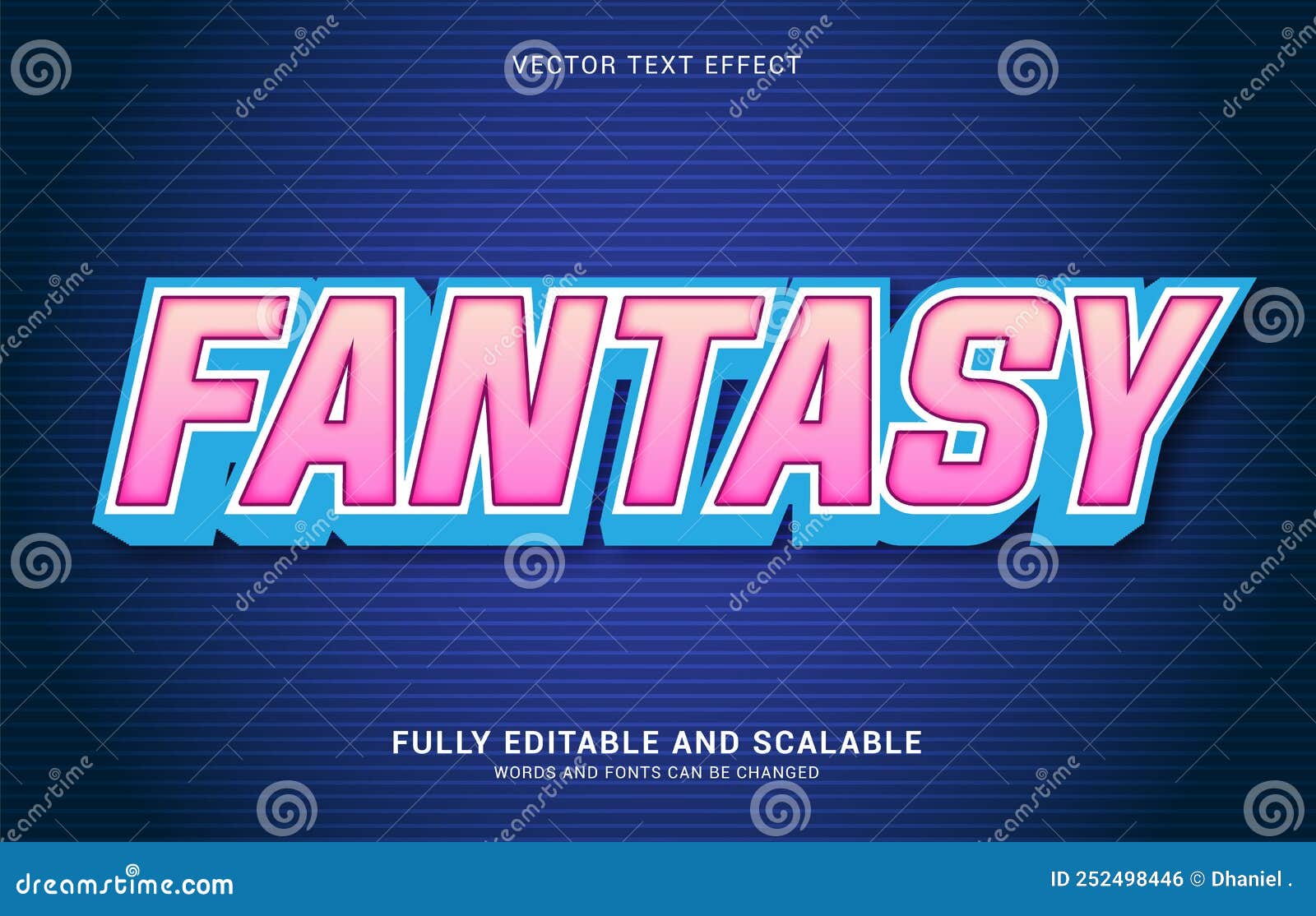 Editable Text Effect, Fantasy Style Stock Vector - Illustration of game ...
