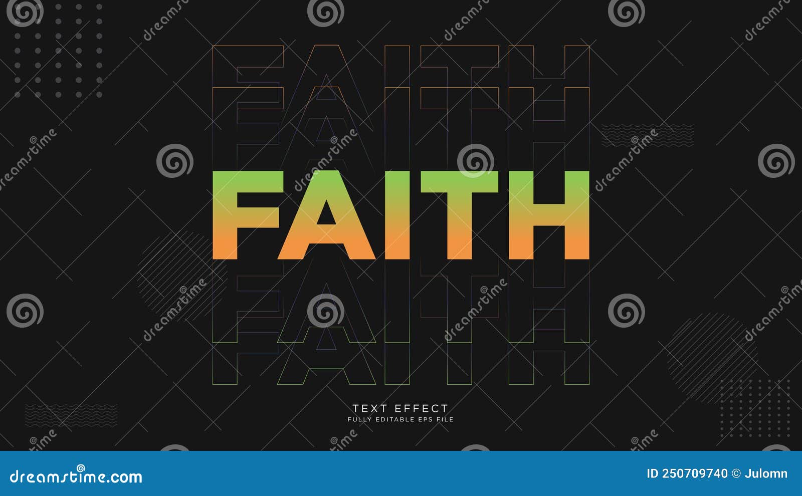 Editable Text Effect Font Type Overlapping Stock Illustration ...