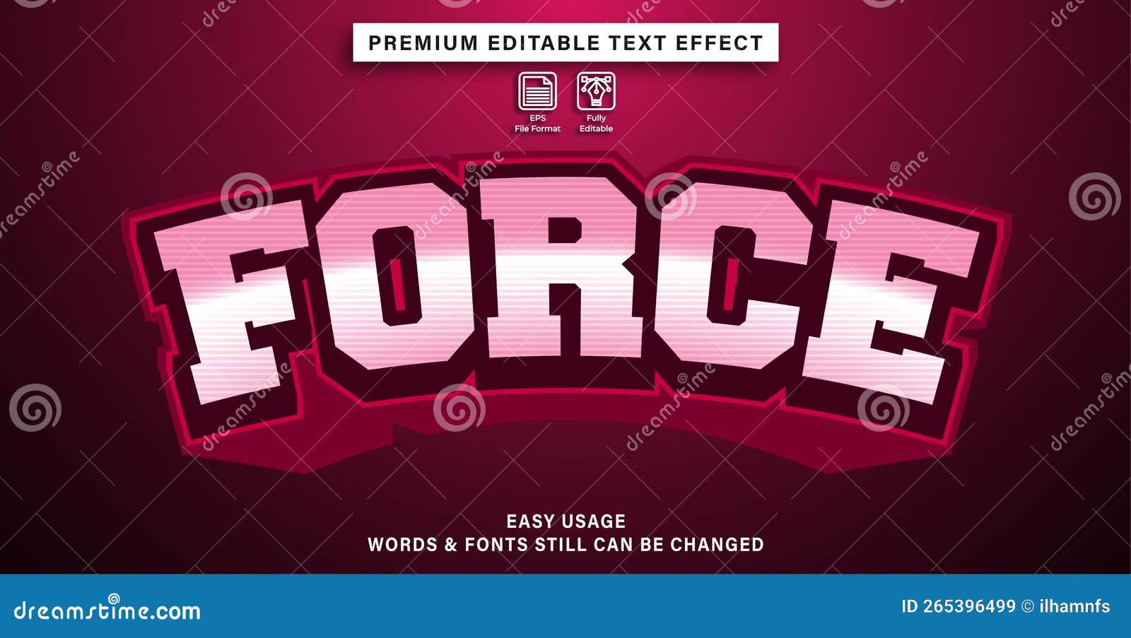 Force Fonts Display By Manalagifonts Cartoon Vector | CartoonDealer.com ...