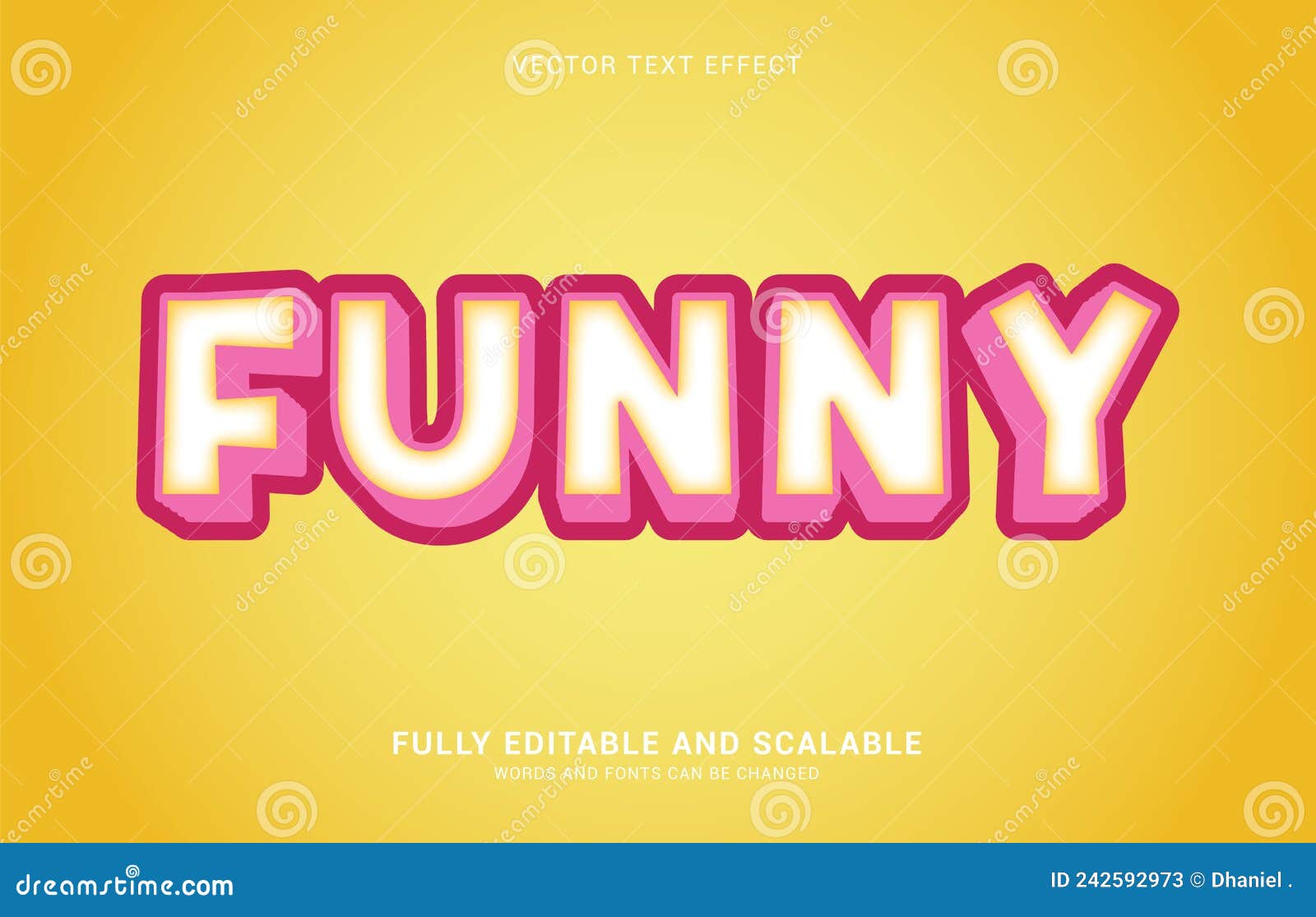 Editable Text Effect, Funny Style Stock Vector - Illustration of ...