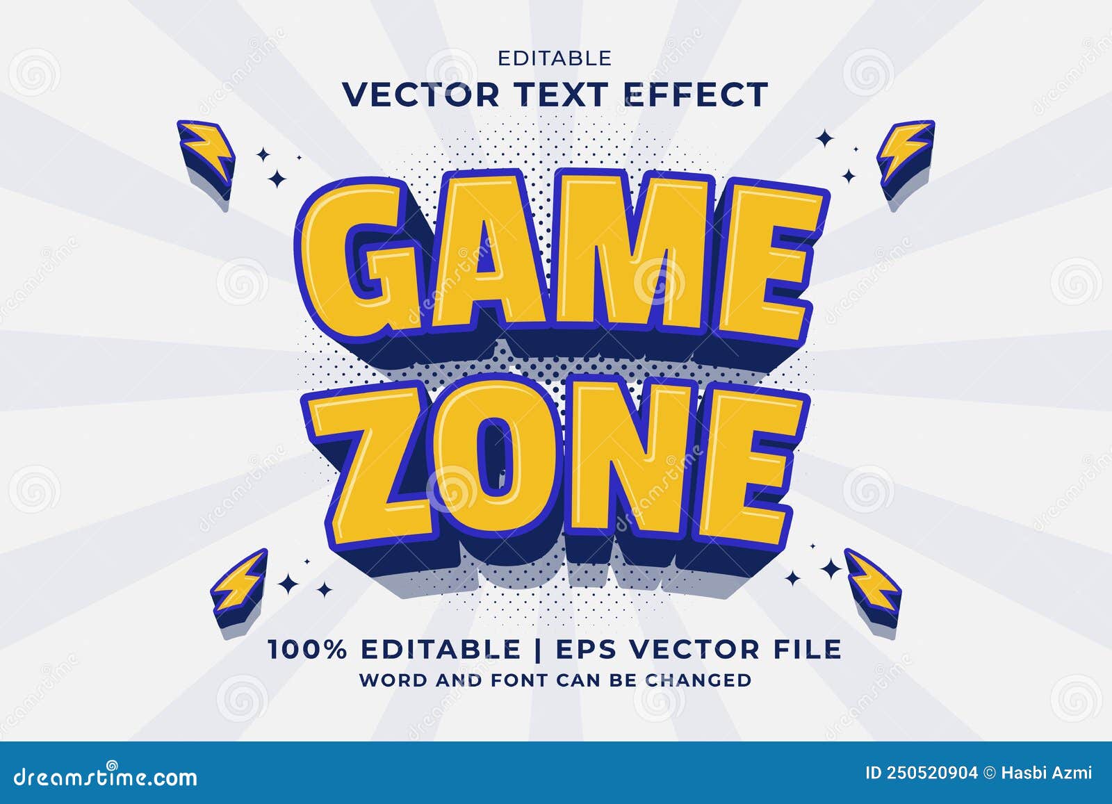 Editable Text Effect - Game Zone 3d Cartoon Template Style Premium ...