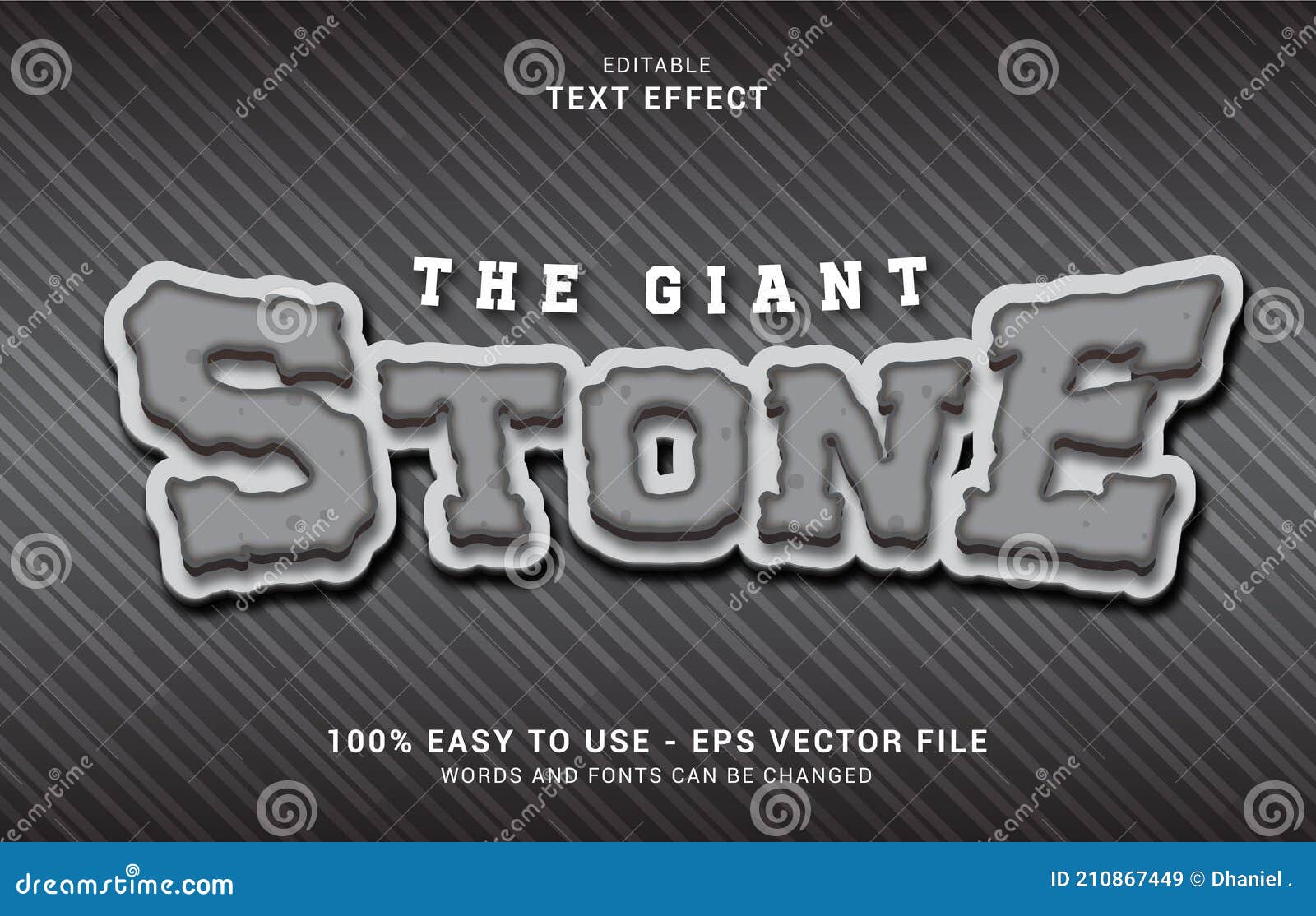 Giant Stone Colossus Cartoon Illustration, Petrified Giant ...