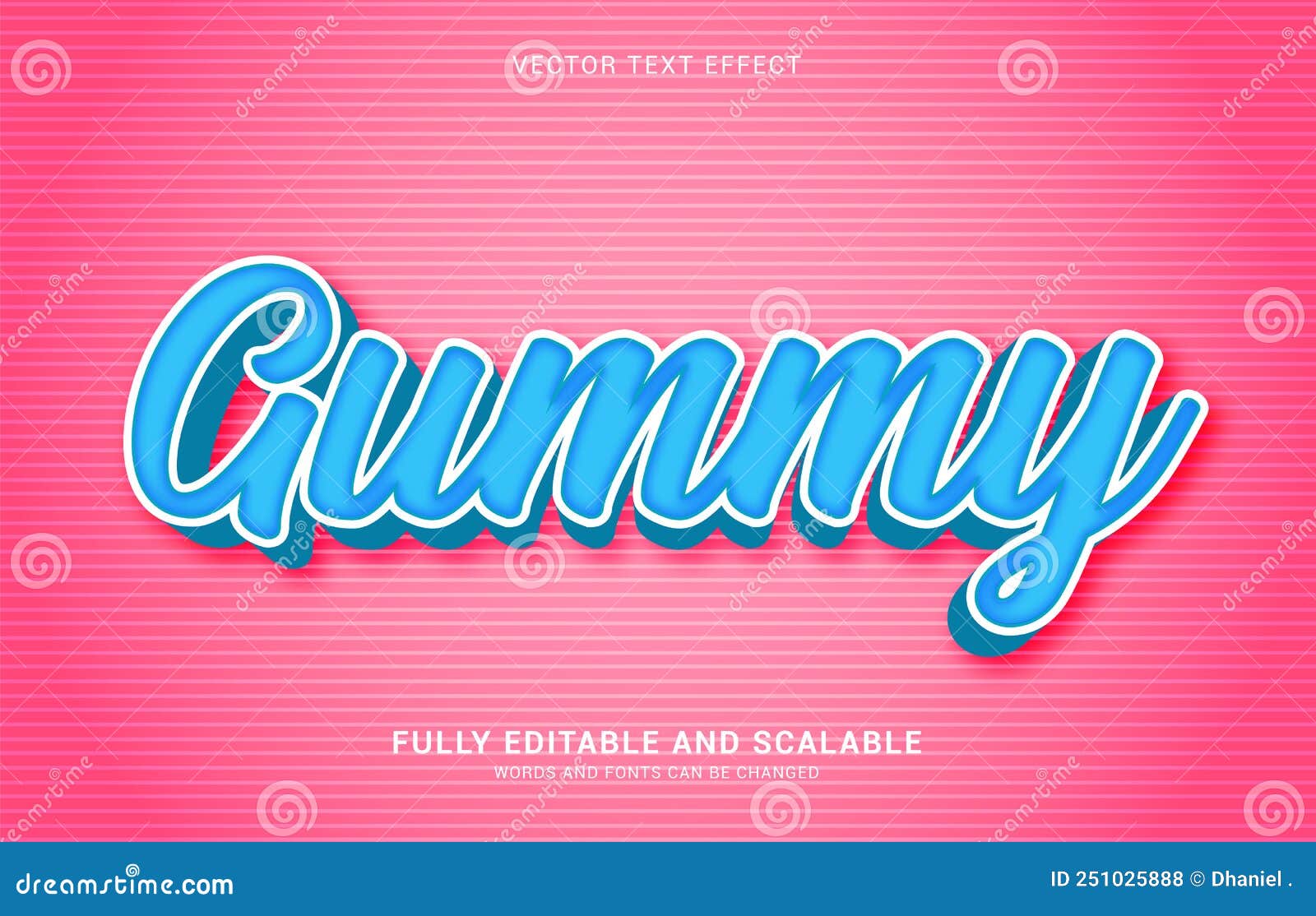 Editable Text Effect, Gummy Style Stock Vector - Illustration of game ...