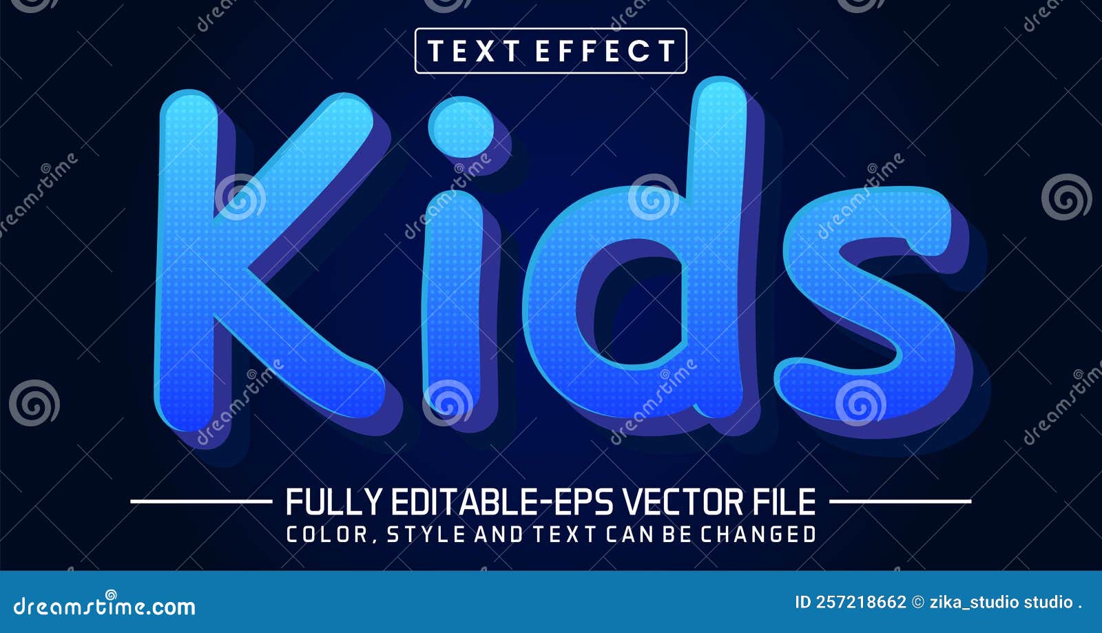 Editable Text Effect - Kids Text Style Theme Stock Vector ...