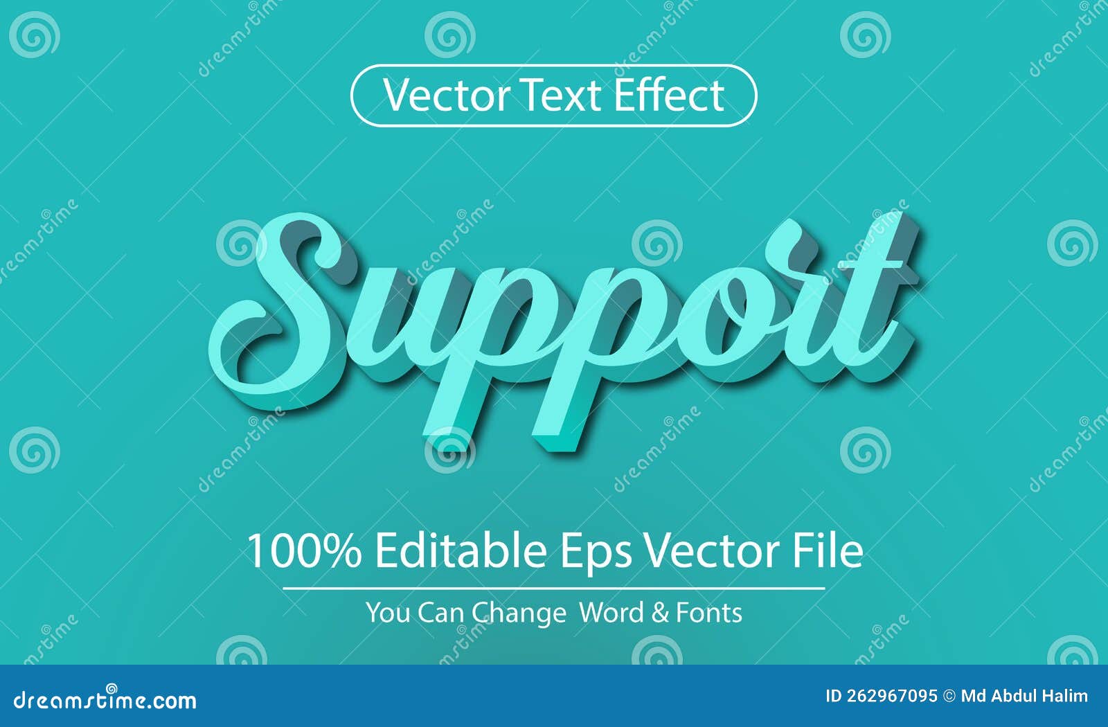 Editable Text Effect Layer Style Support Stock Vector - Illustration of ...