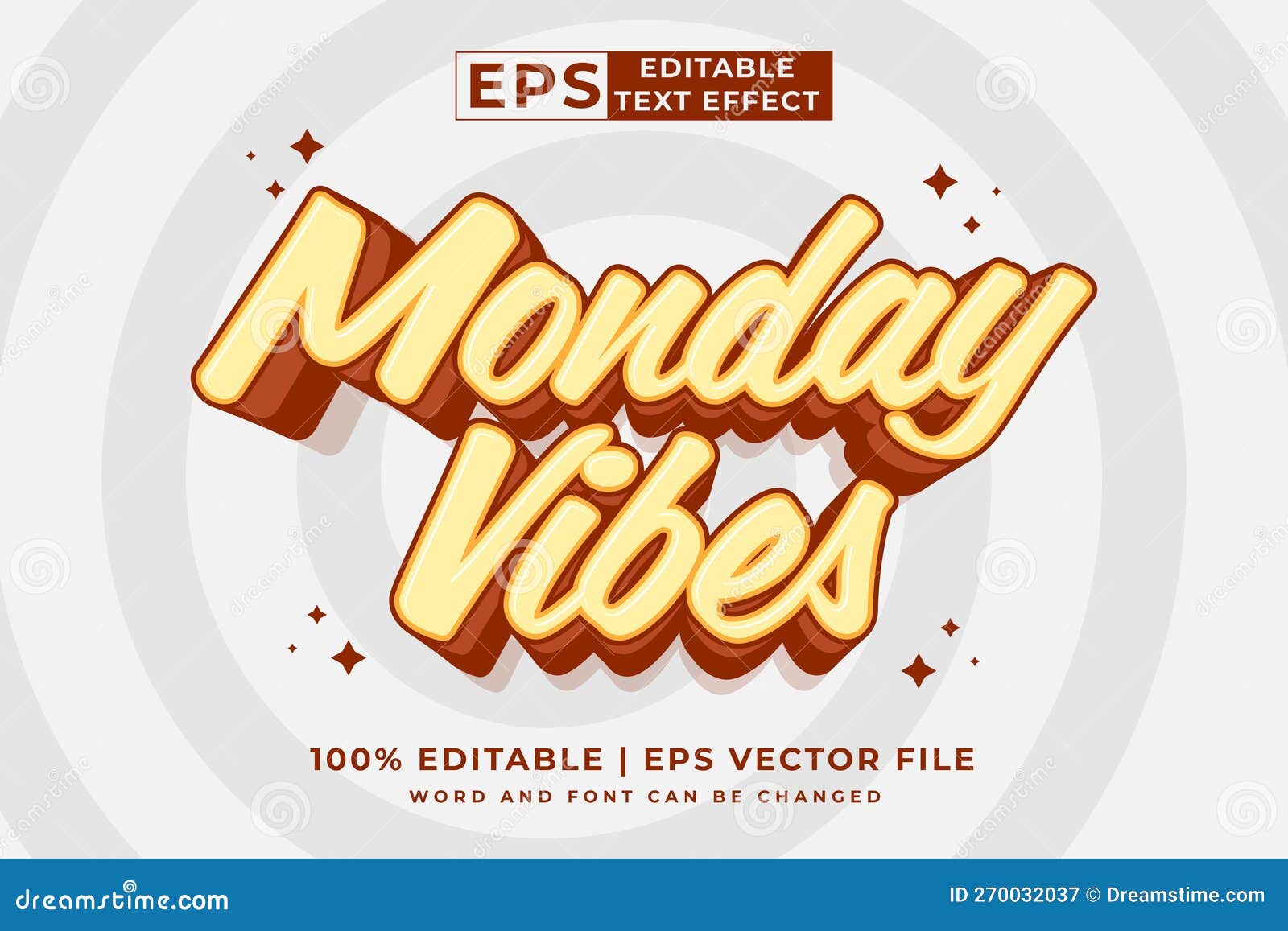 Editable Text Effect Monday Vibes 3d Cartoon Template Style Premium ...