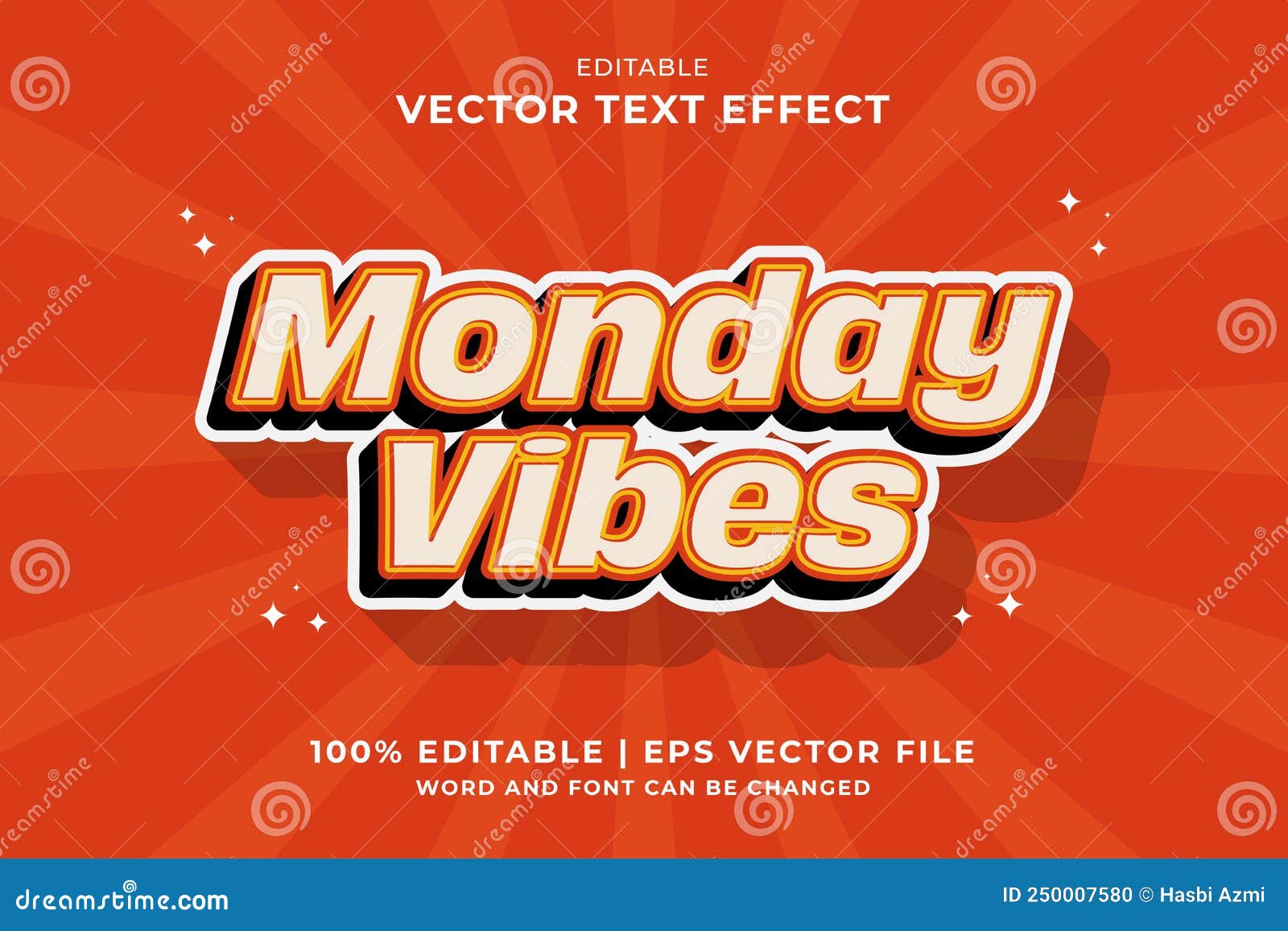 Editable Text Effect Monday Vibes 3d Cartoon Template Style Premium ...