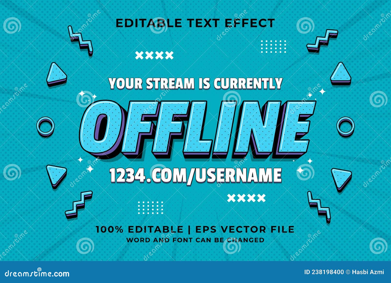Editable Text Effect - Offline Cartoon Template Style Premium Vector ...