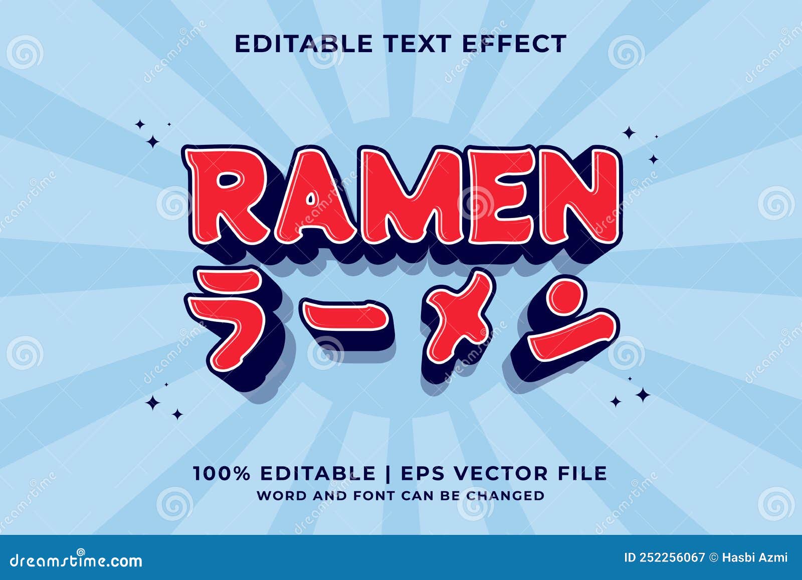 Editable Text Effect Ramen 3d Cartoon Template Style Premium Vector ...