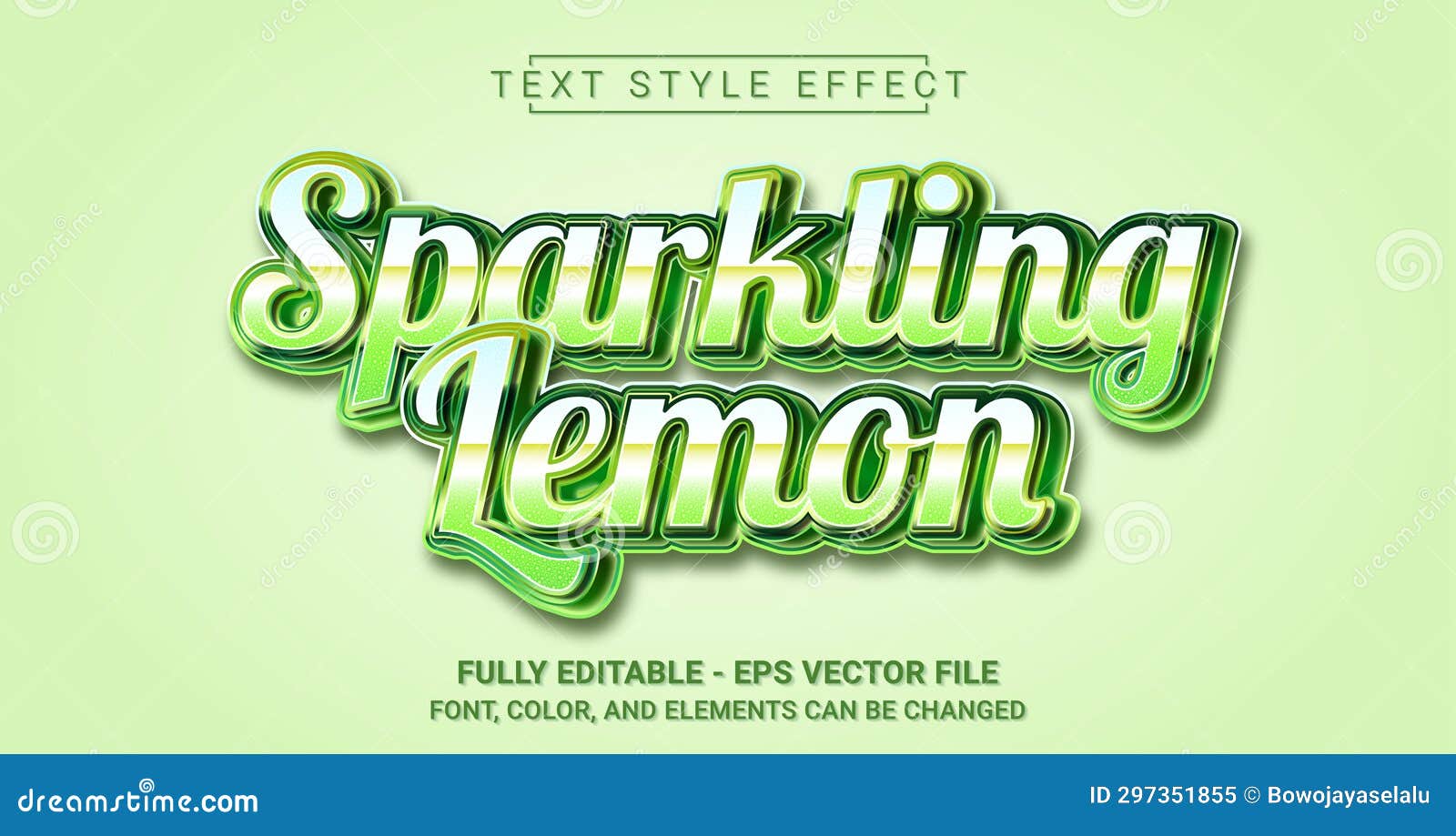 Editable Text Effect with Sparkling Lemon Theme. Premium Graphic Vector ...