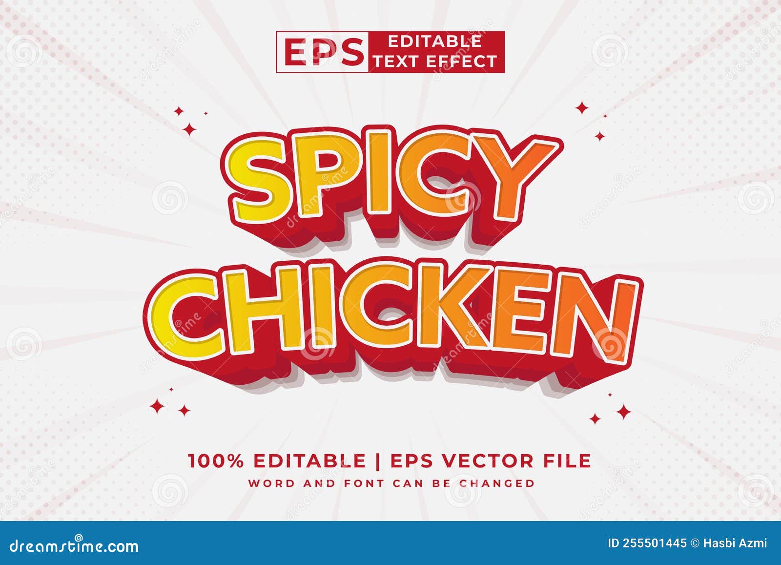 Editable Text Effect Spicy Chicken 3d Cartoon Template Style Premium ...