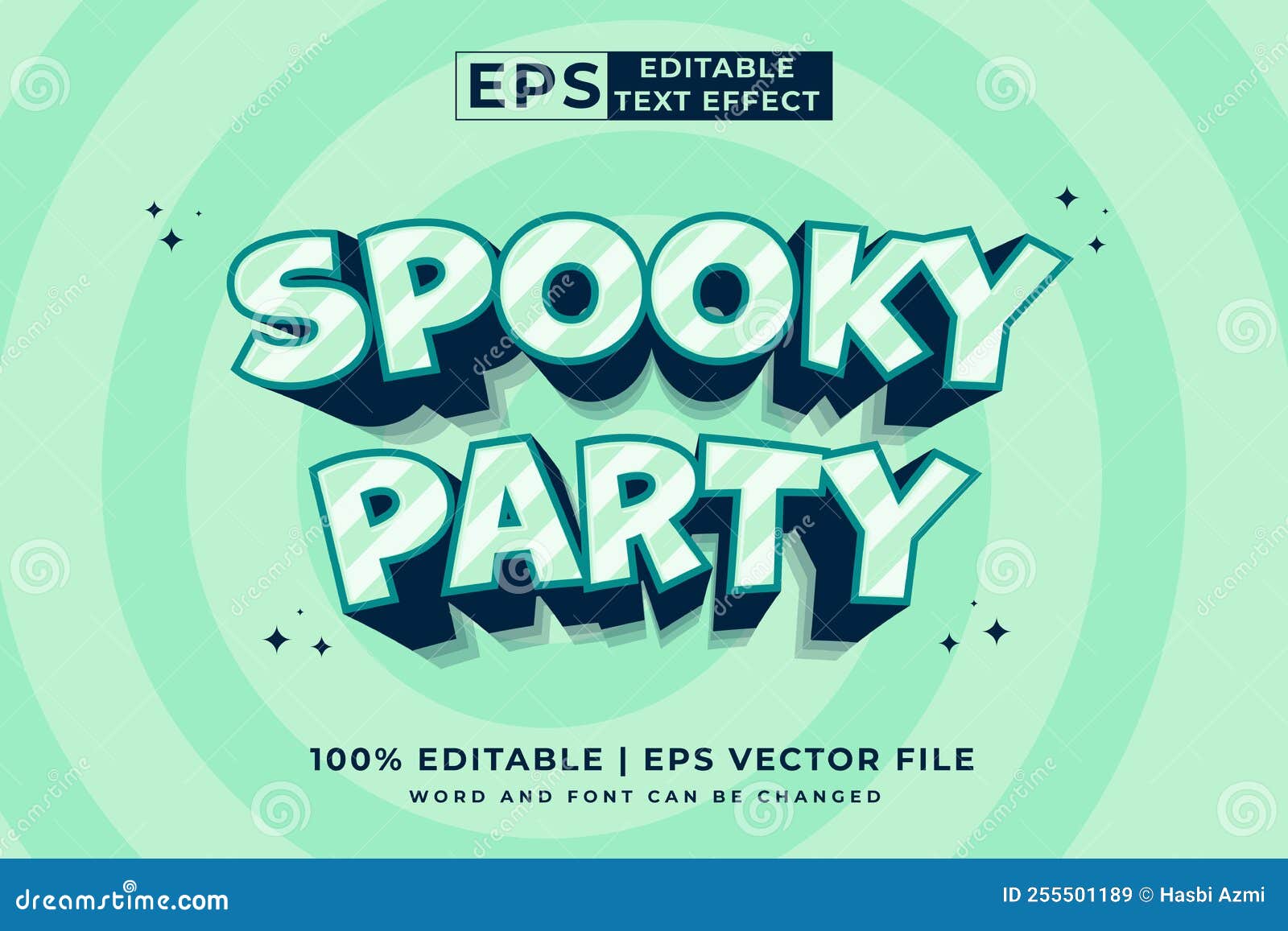 Editable Text Effect Spooky Party 3d Cartoon Template Style Premium ...