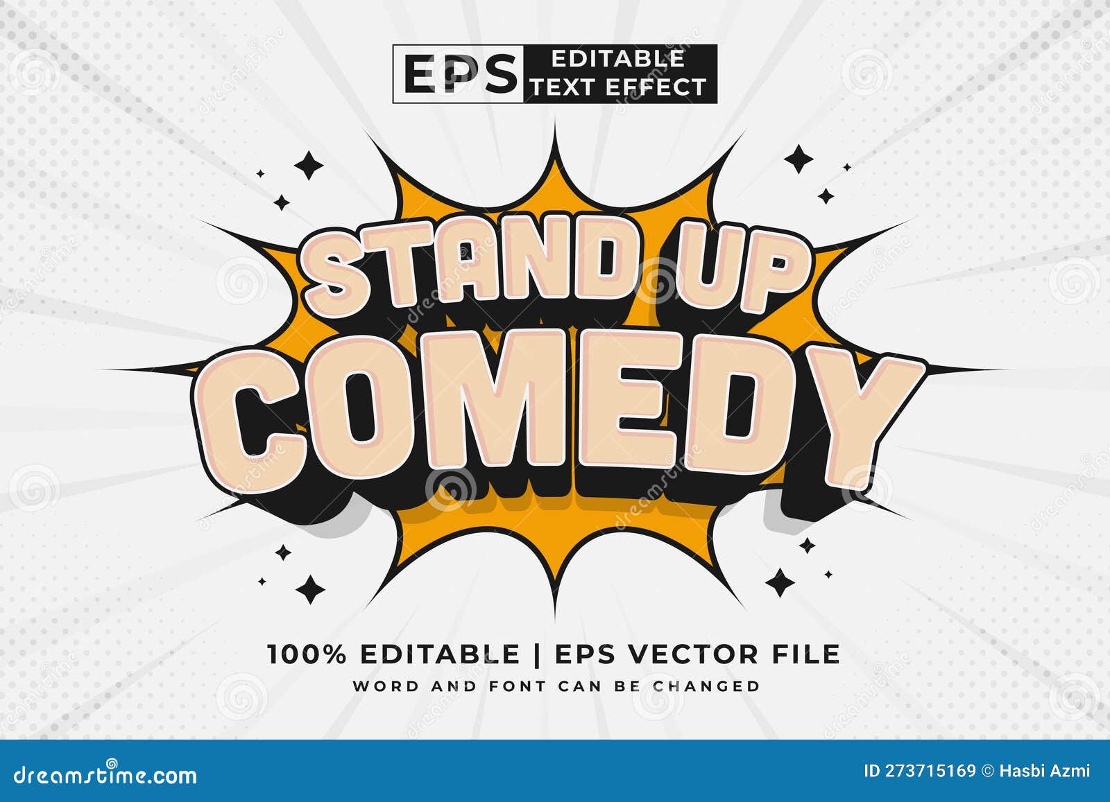 Editable Text Effect Stand Up Comedy Comic 3d Cartoon Style Premium ...