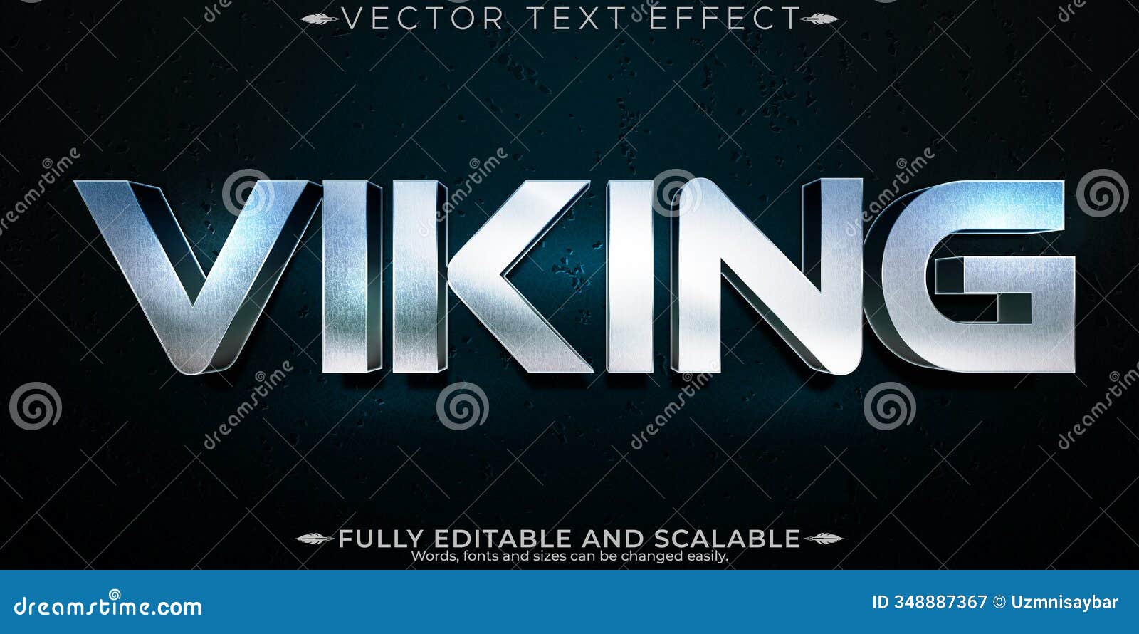 Editable Text Effect Viking, 3d Nordic and Scandinavian Font Style ...
