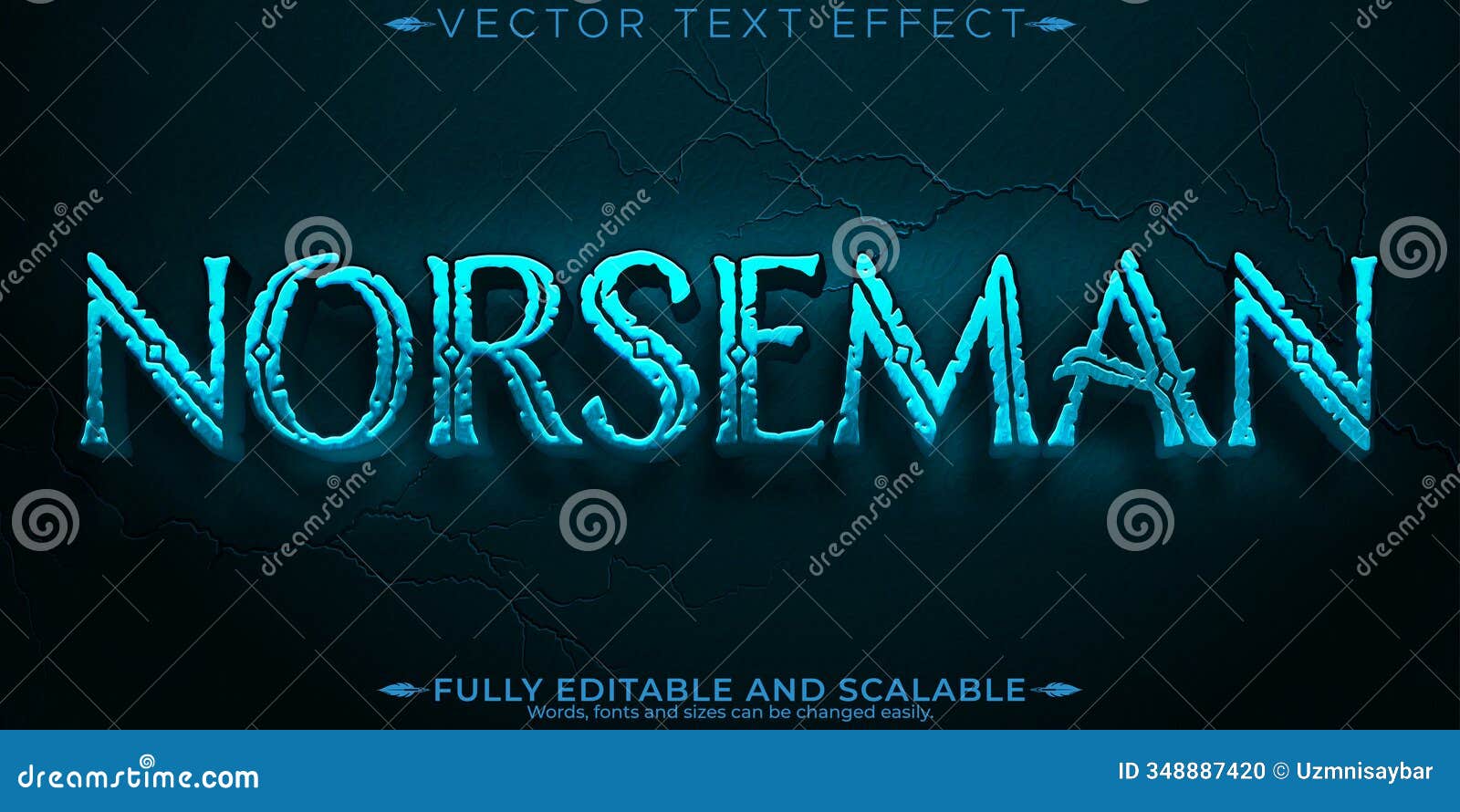 Editable Text Effect Viking, 3d Nordic and Scandinavian Font Style ...