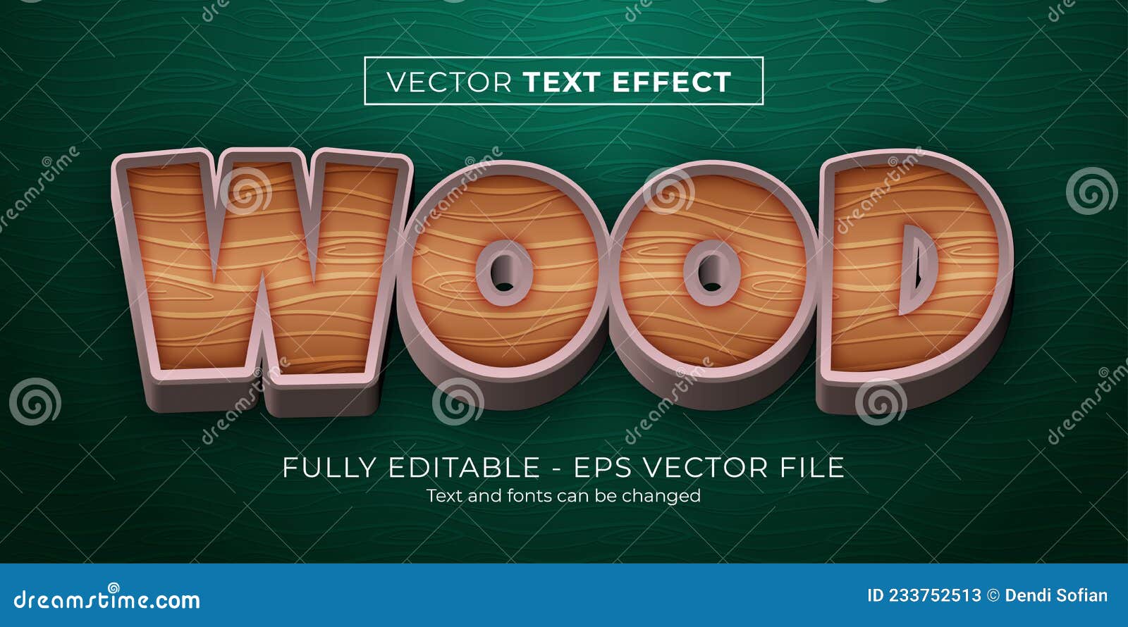 Editable Text Effect - Wood Carving Style Stock Vector - Illustration ...