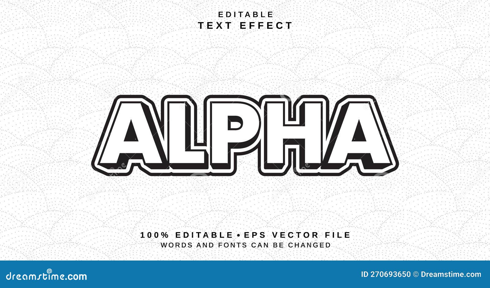 Editable Text Style Effect - Alpha Text Style Theme Stock Vector ...