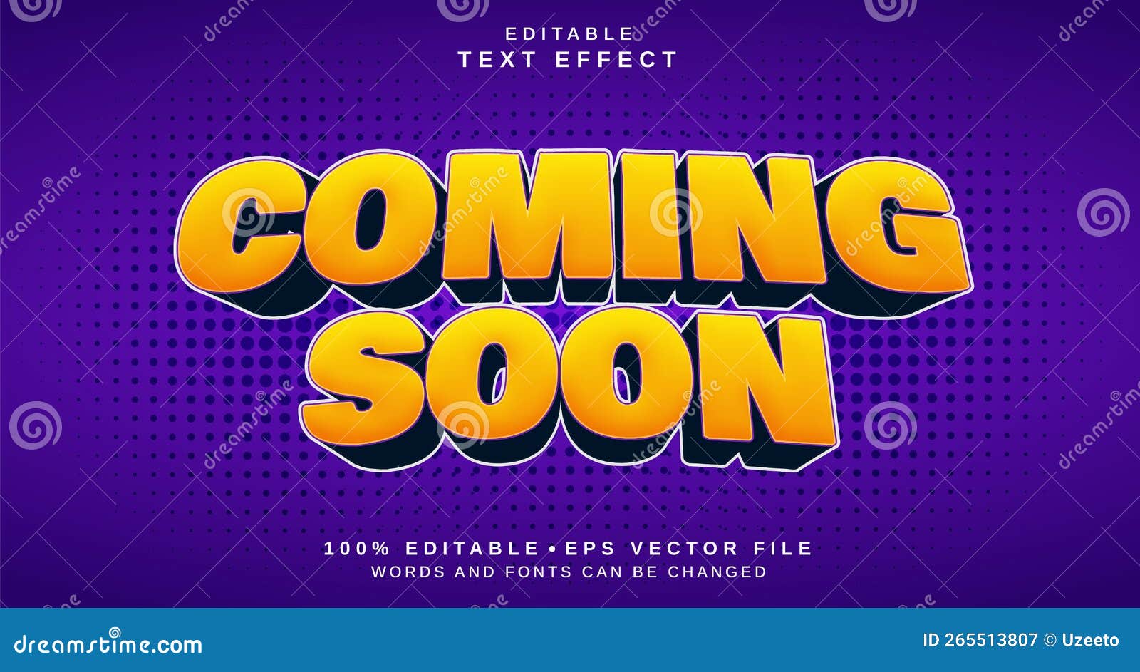 Editable Text Style Effect - Coming Soon Text Style Theme Stock Vector ...