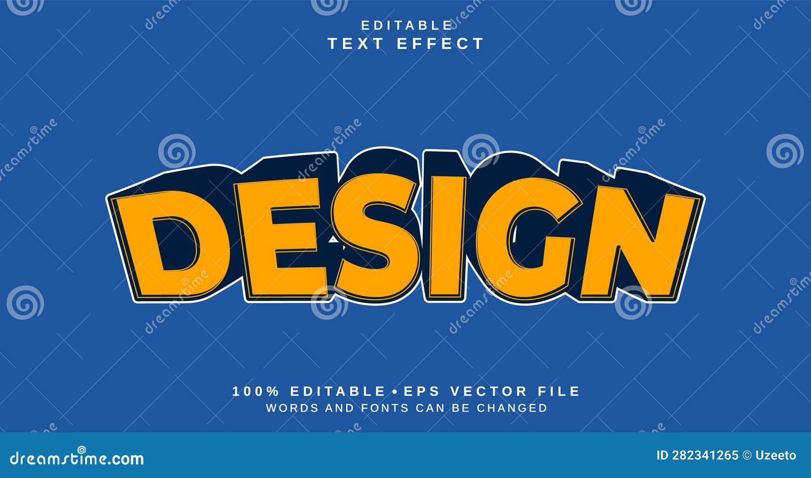 Editable Text Style Effect - Design Text Style Theme Stock Vector ...