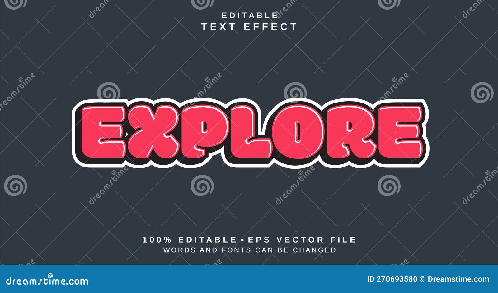 Editable Text Style Effect - Explore Text Style Theme Stock Vector ...