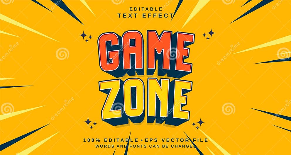 Editable Text Style Effect - Game Zone Text Style Theme Stock ...
