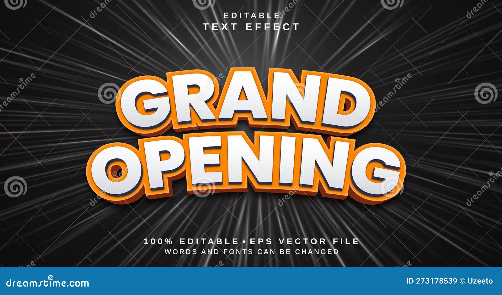 Editable Text Style Effect - Grand Opening Text Style Theme Stock ...