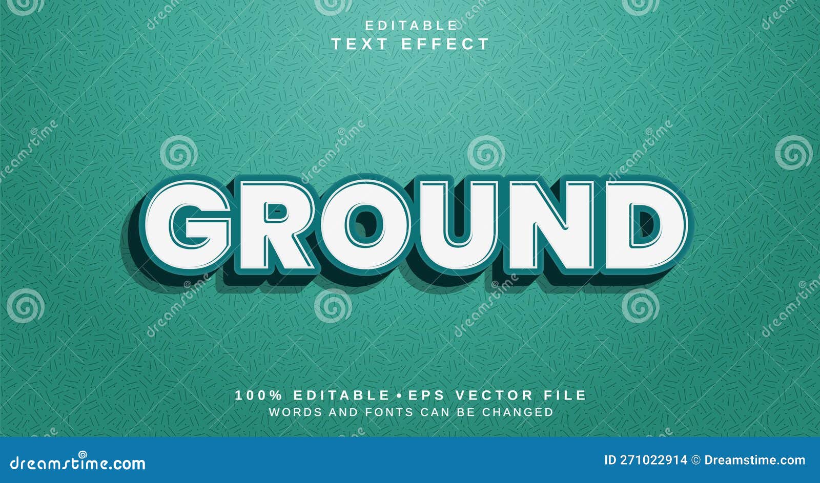 Editable Text Style Effect - Ground Text Style Theme Stock Vector ...