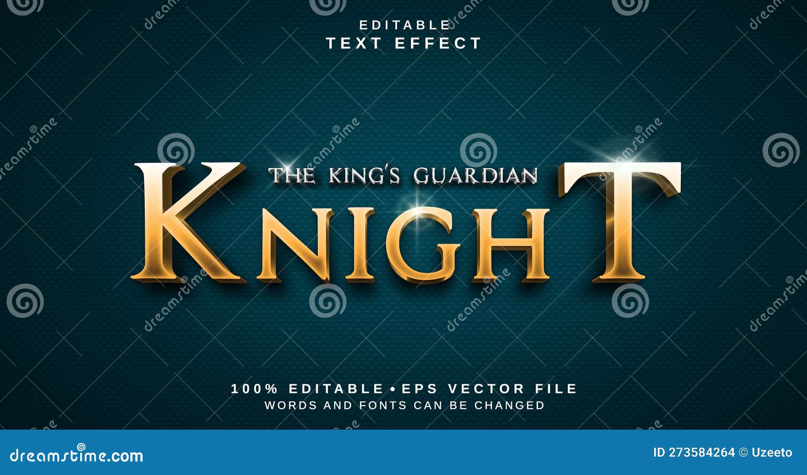 Editable Text Style Effect - the King S Guardian Knight Text Style ...