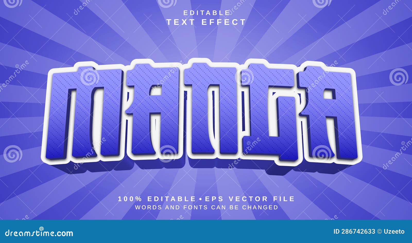 Editable Text Style Effect - Manga Text Style Theme Stock Vector ...
