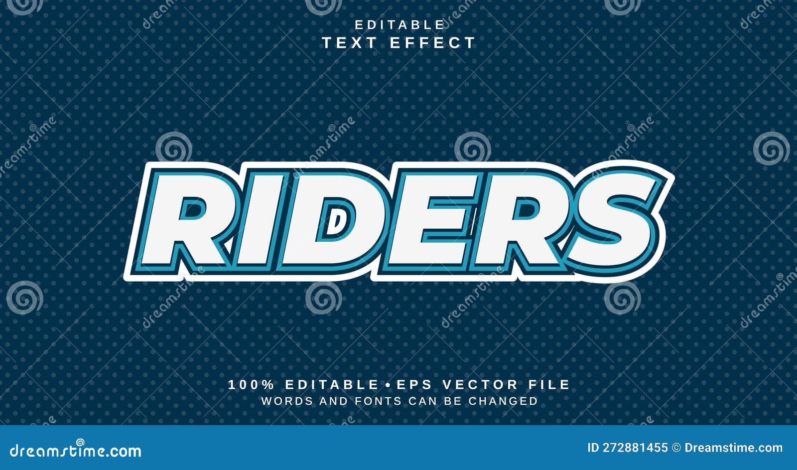 Editable Text Style Effect - Riders Text Style Theme Stock Vector ...