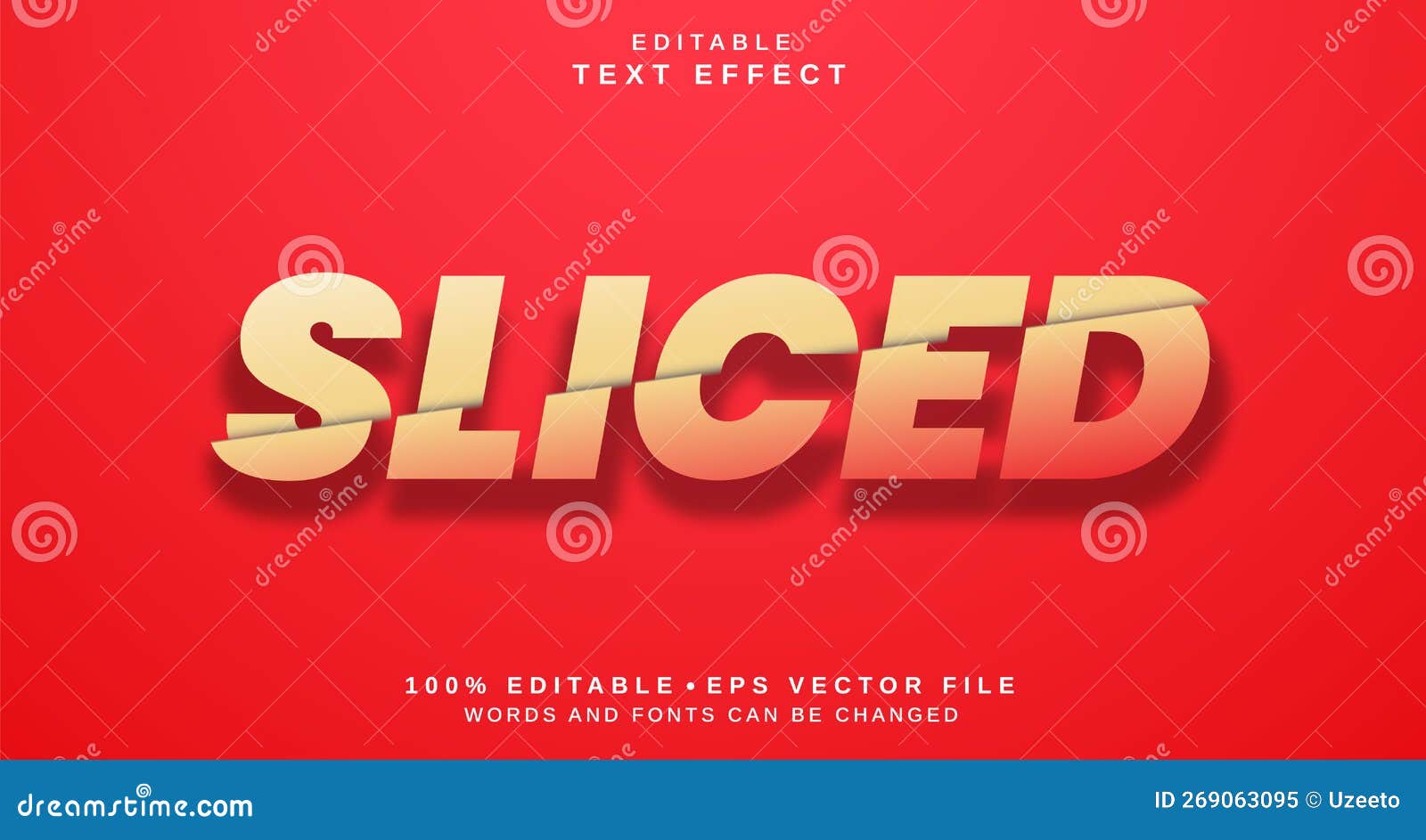 Editable Text Style Effect - Sliced Paper Text Style Theme Stock Vector - Illustration of show ...