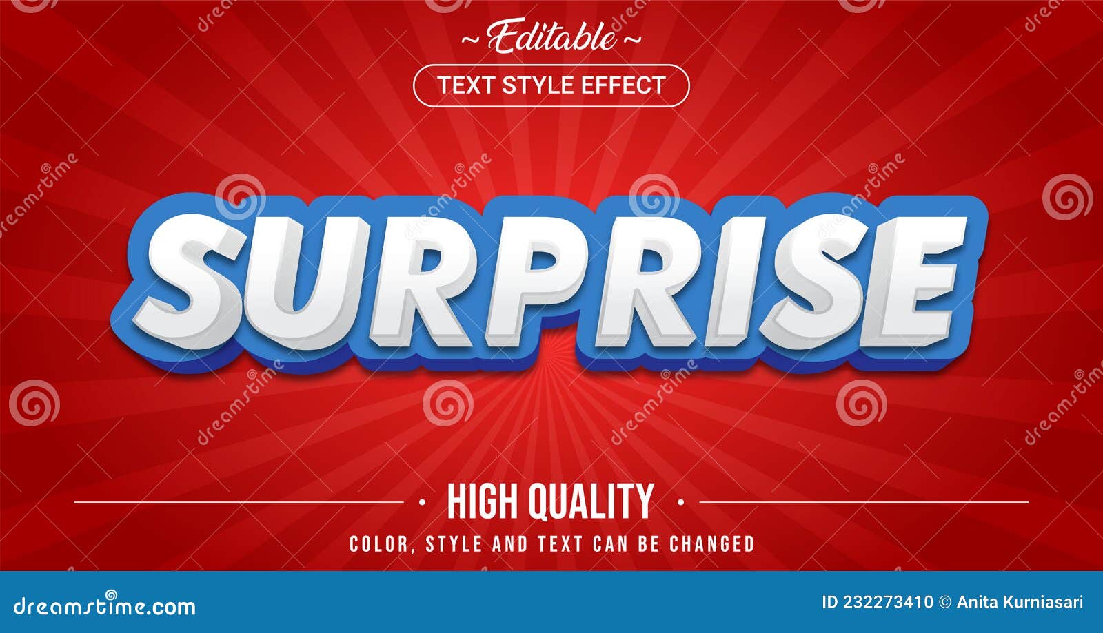 Editable Text Style Effect - Surprise Theme Style Stock Vector ...