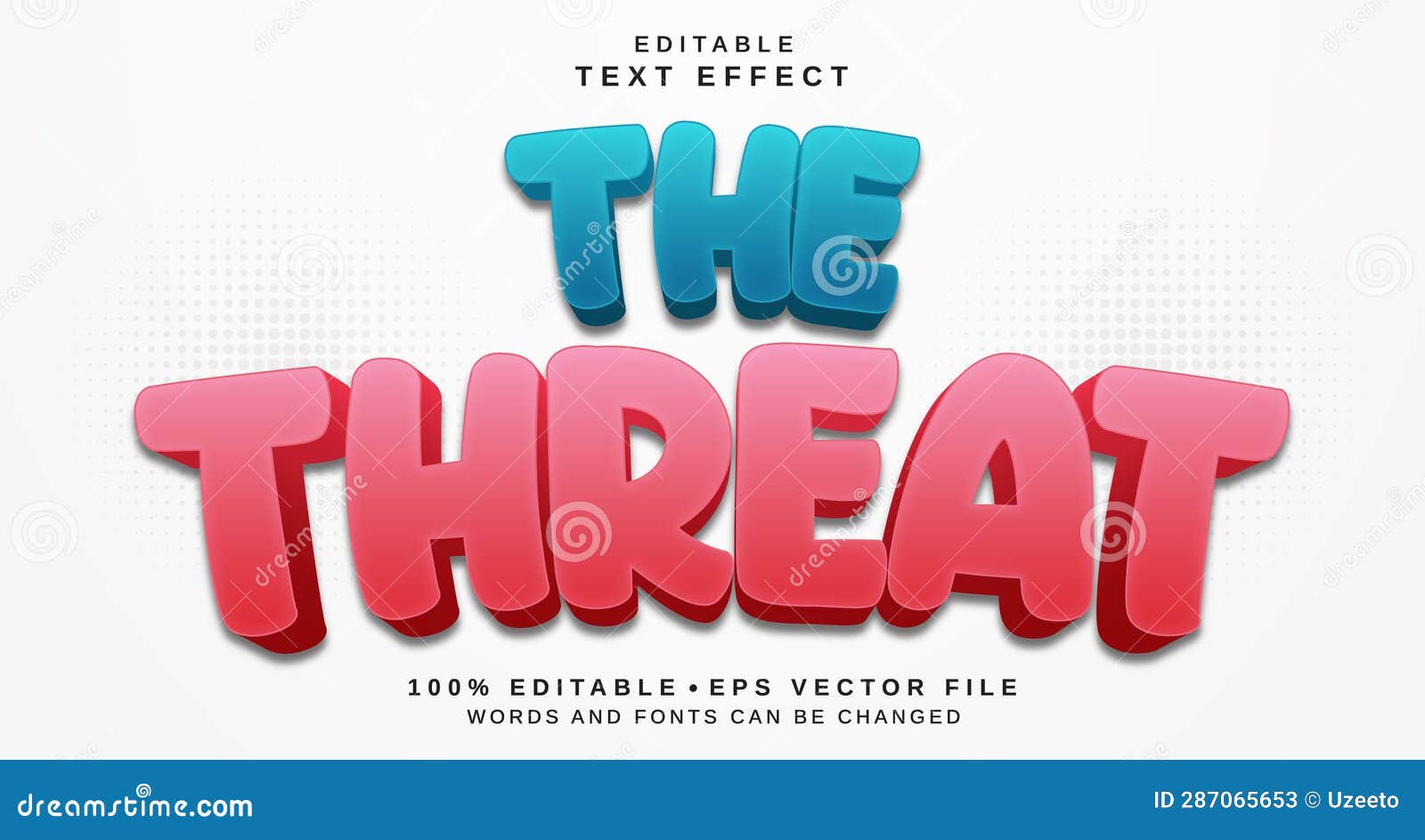 Editable Text Style Effect - the Thread Text Style Theme Stock ...