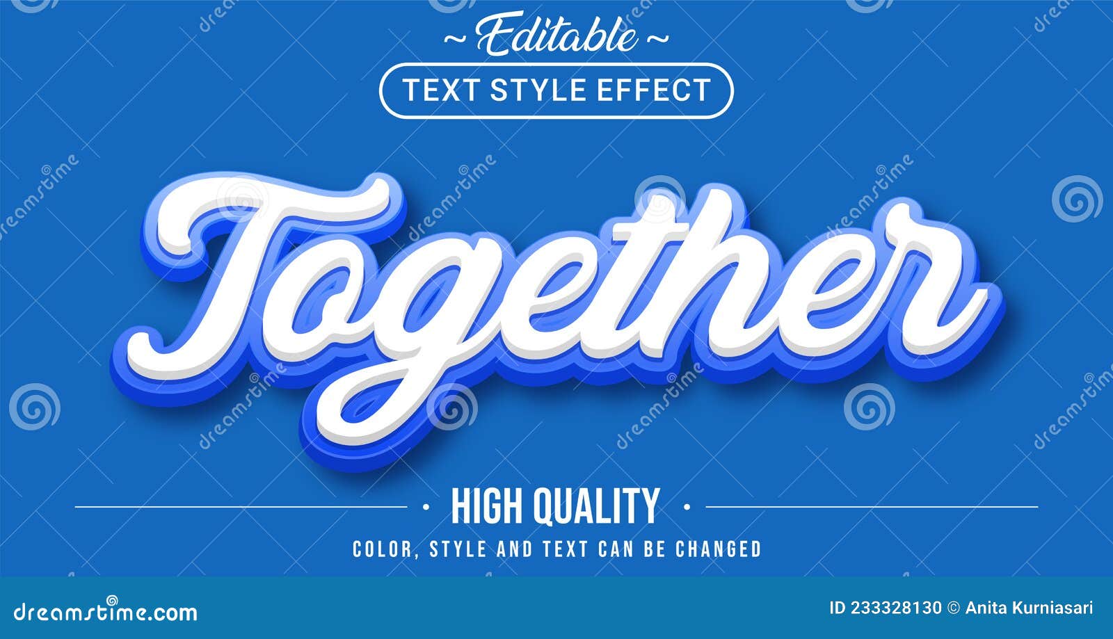 Editable Text Style Effect - Together with Blue Outline Text Style ...