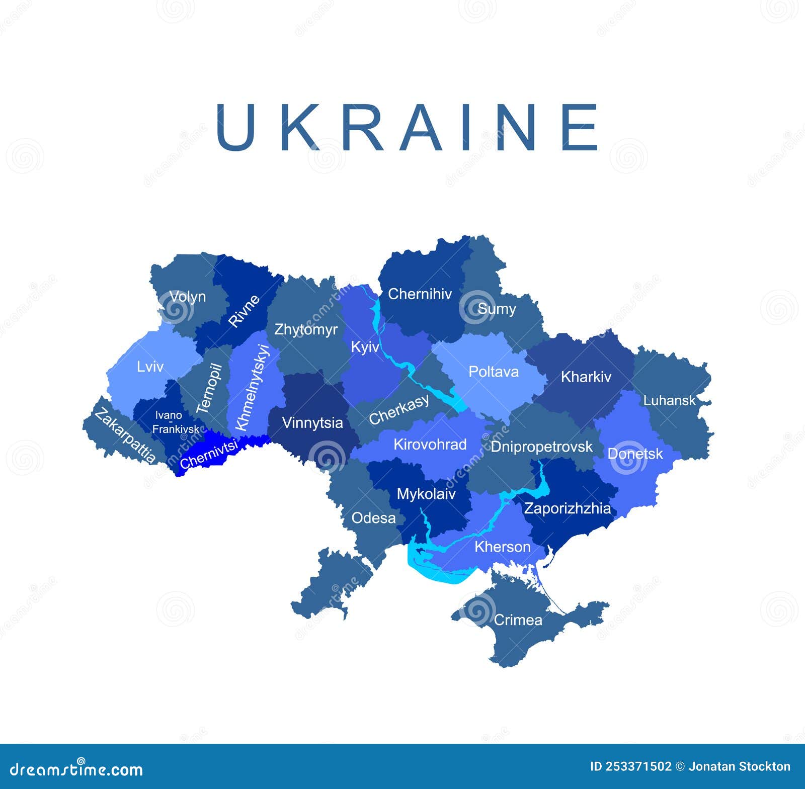 Editable Ukraine Map Vector Silhouette Illustration Isolated on White ...