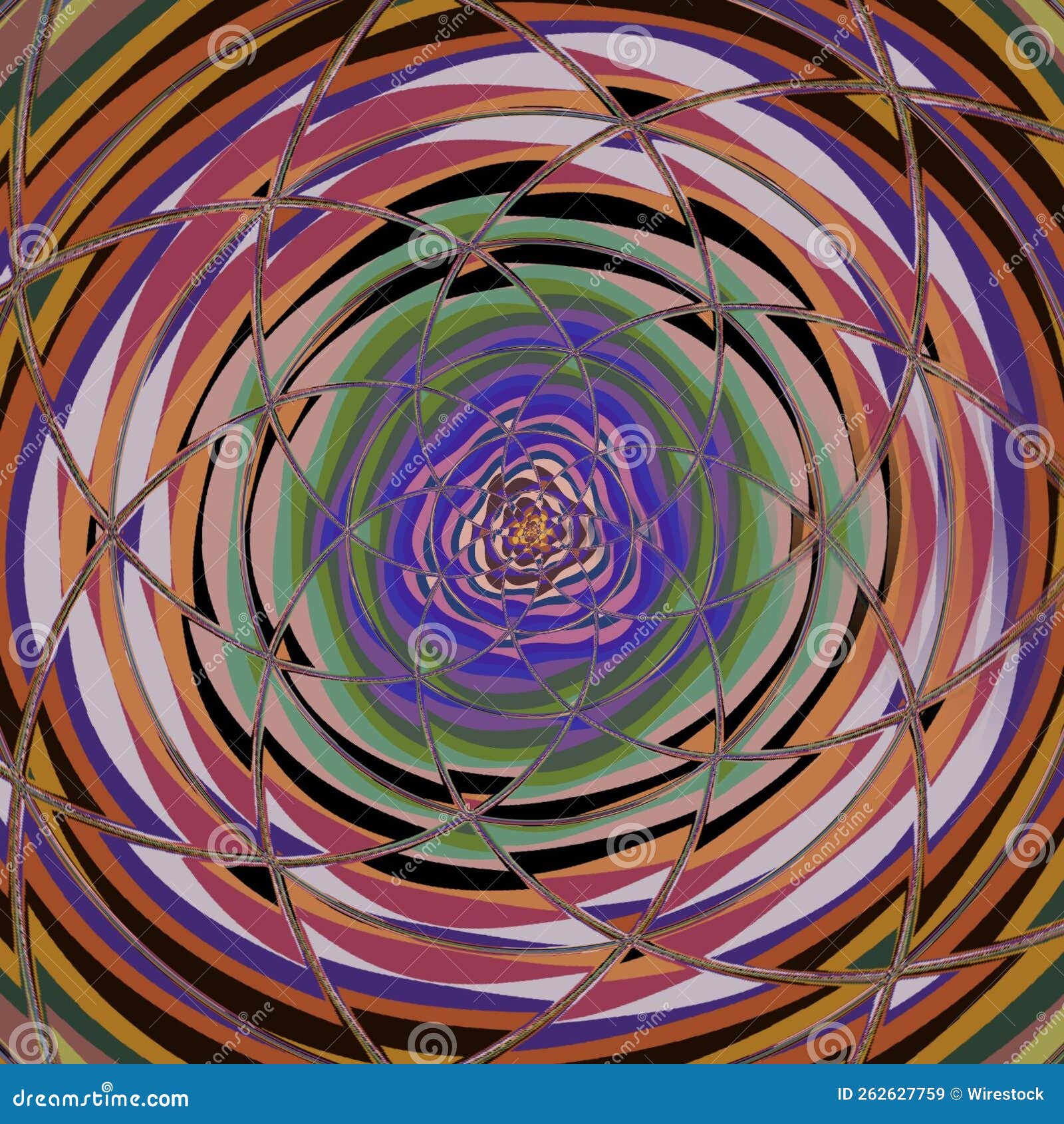 Editable Vector of Colorful Illusional Shapes Stock Illustration ...