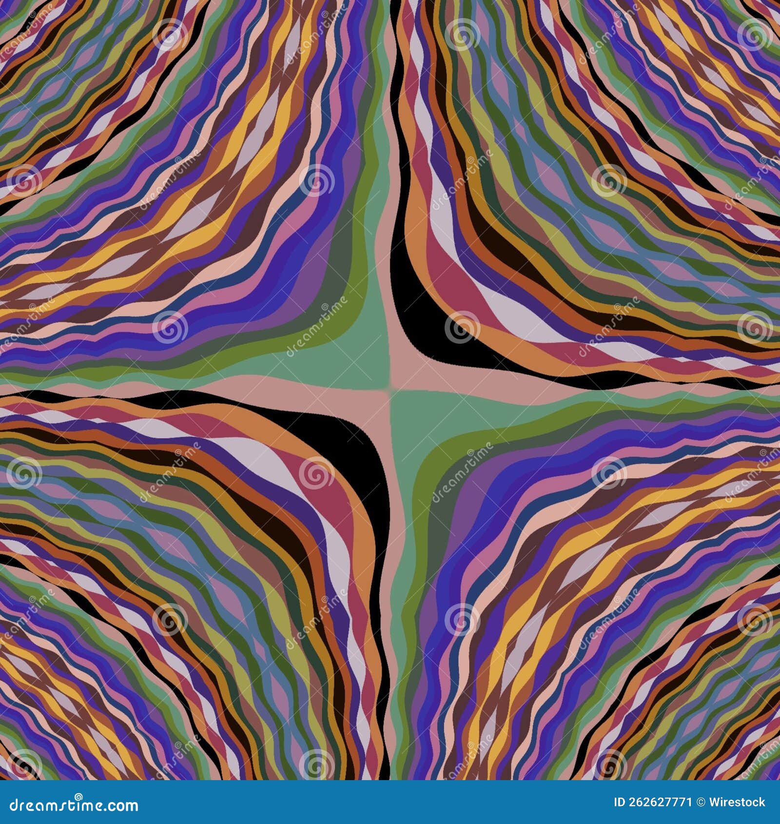 Editable Vector of Colorful Illusional Shapes Stock Illustration ...