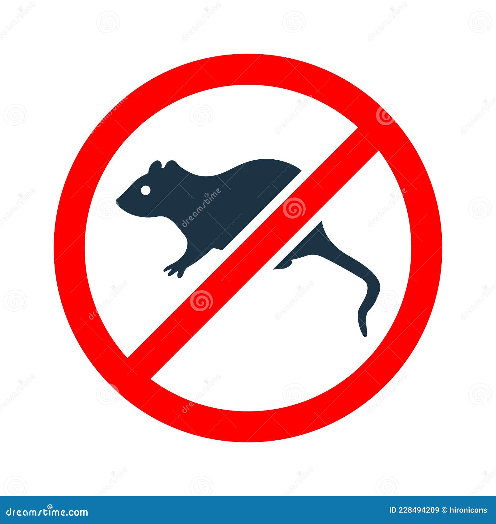 Deratization, Animals, Danger, Mouse, Rat Icon. Rad Vector Design Stock ...