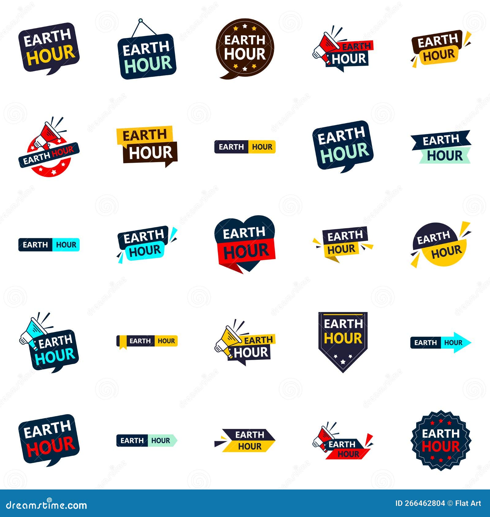 25 Editable Vector Designs in the Earth Hour Bundle Perfect for ...