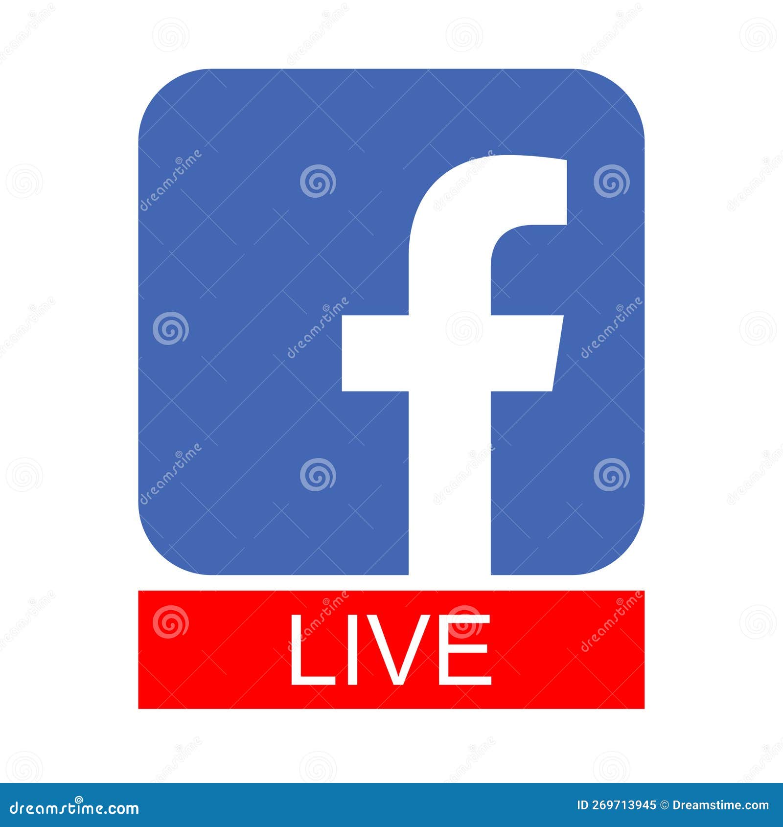 Facebook Live Icon Logo Vector Illustration | CartoonDealer.com #219165302