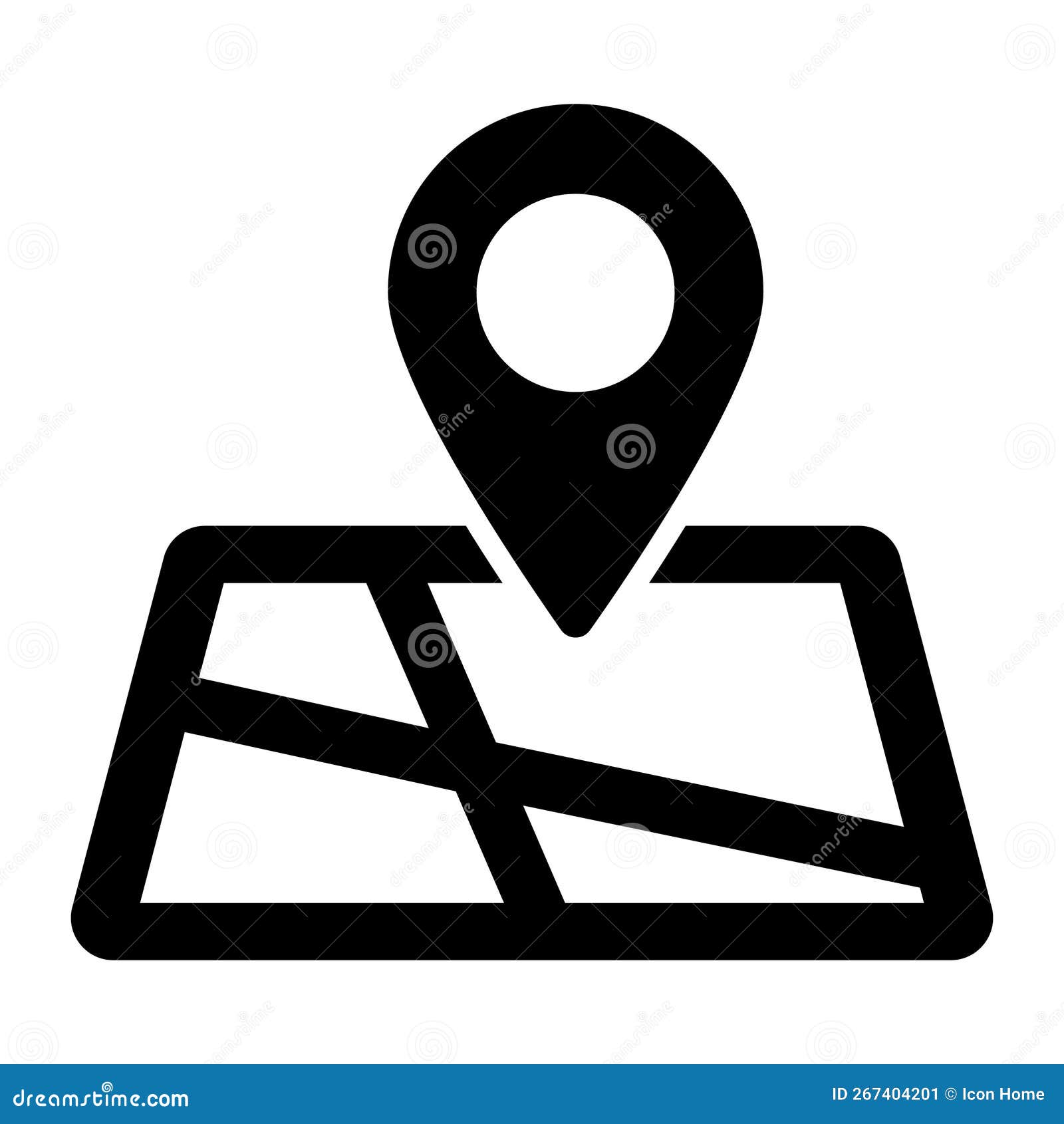 Editable Vector Icon of Location Map Trendy Design, Map Navigation ...