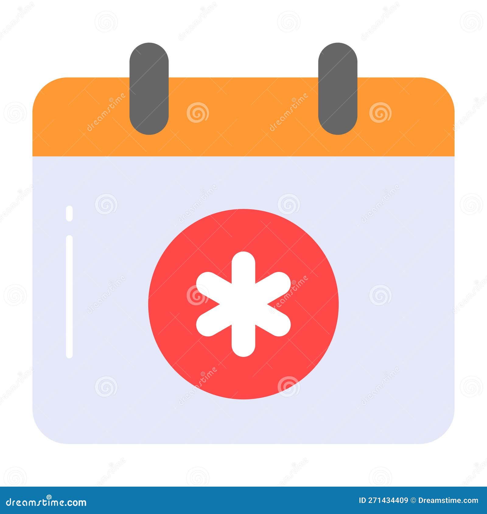 Editable Vector Icon of, Medical Calendar Stock Vector - Illustration ...