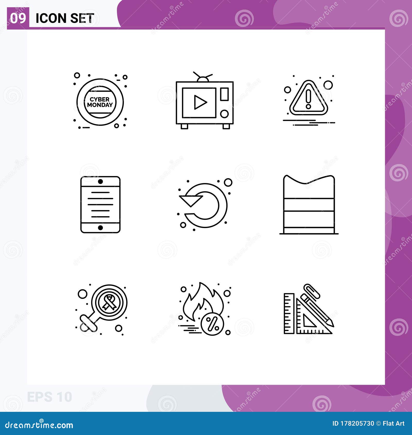 9 Outline Concept for Websites Mobile and Apps Left, Circle, Caution ...