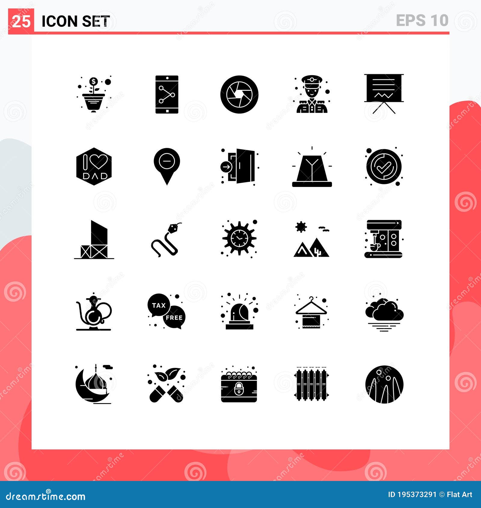 Pack of 25 Creative Solid Glyphs of Education, Board, Logo, Blackboard ...