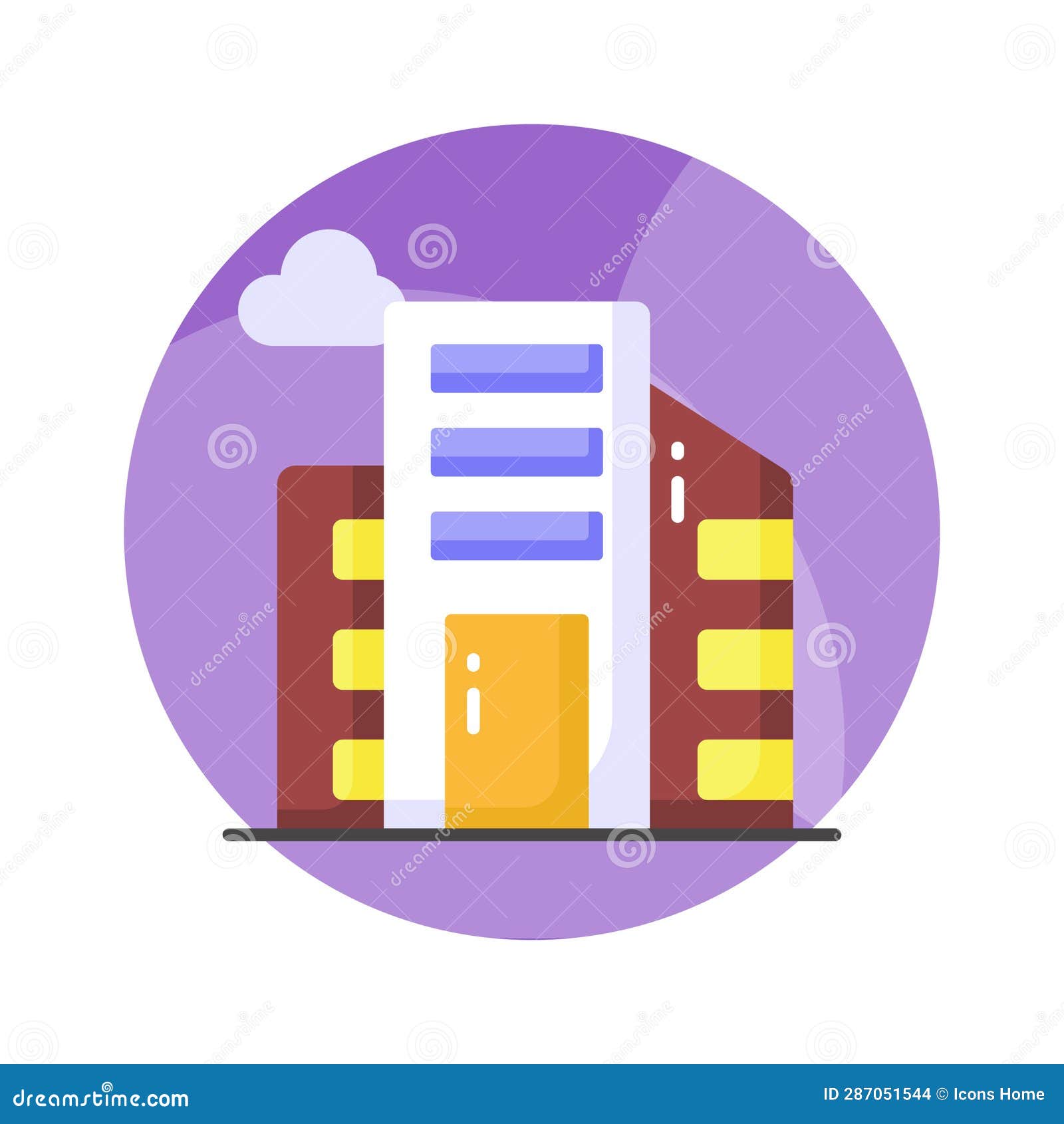 An Editable Vector of Office Building in Modern Style, Easy To Use Icon ...