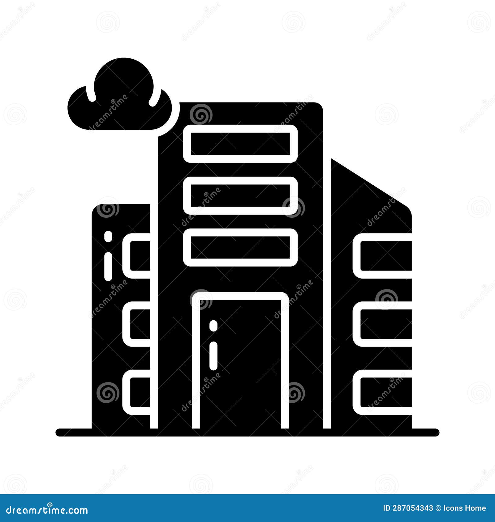 An Editable Vector of Office Building in Modern Style, Easy To Use Icon ...